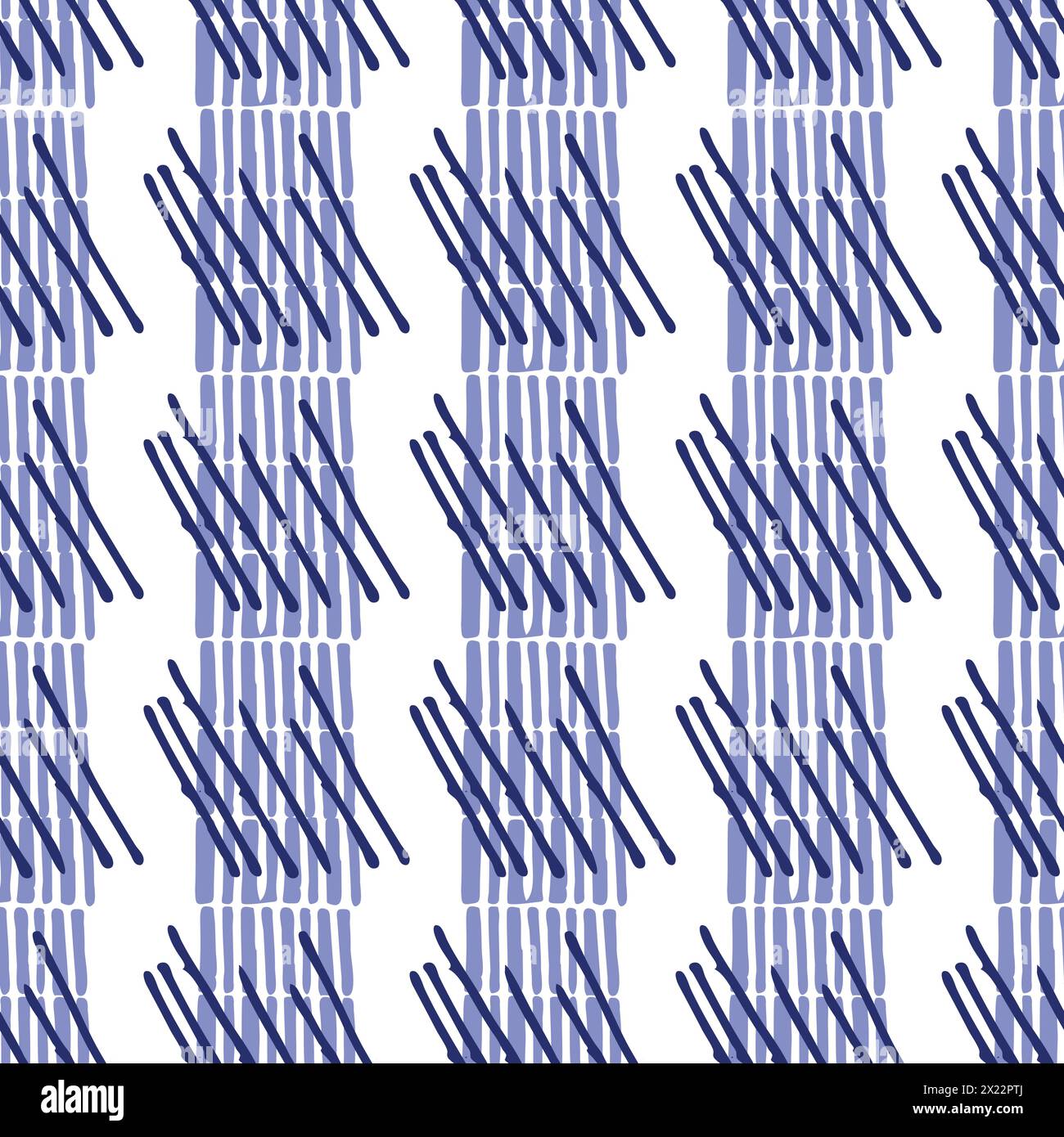 Modern stripe spliced effect in masculine indigo blue seamless pattern ...