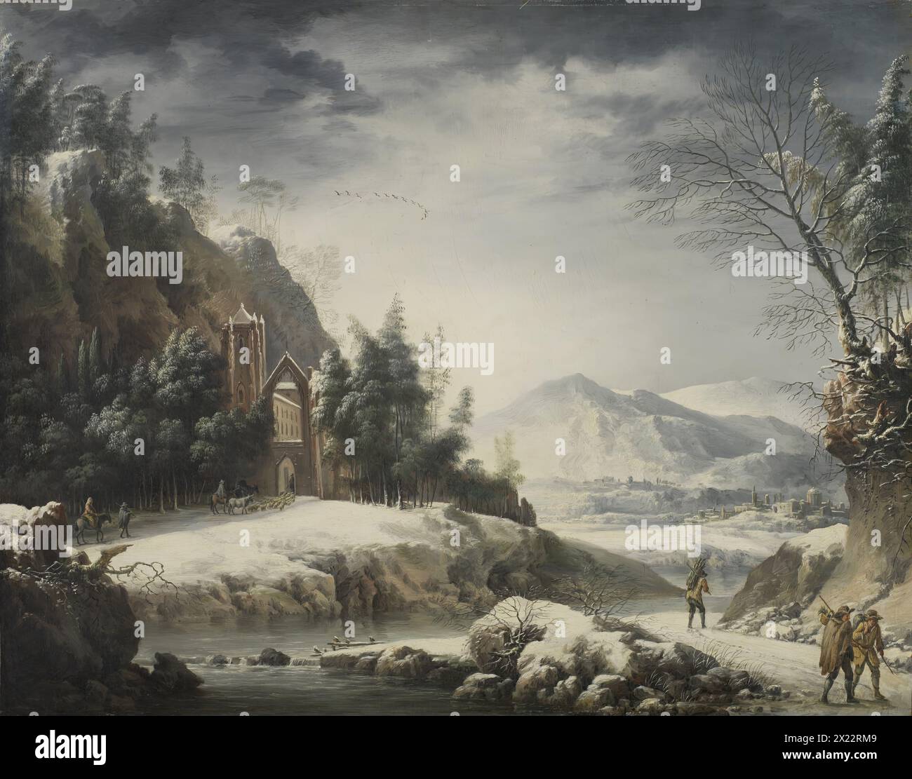 Painting 18th century mountains italy hi-res stock photography and ...