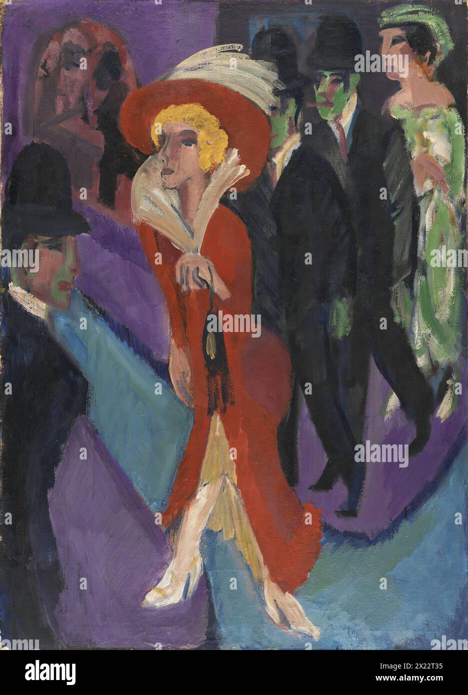 Street with red streetwalker hi-res stock photography and images - Alamy