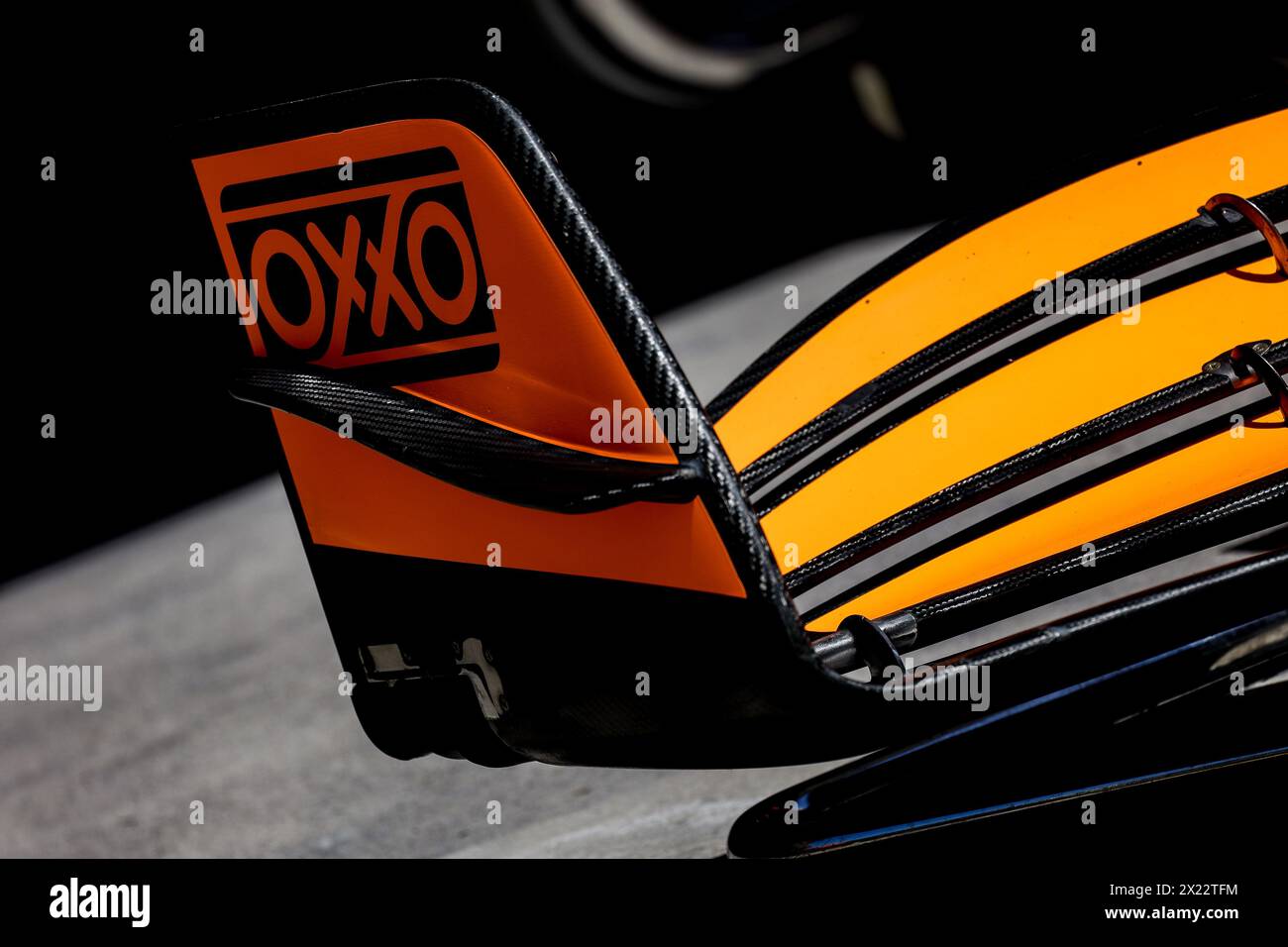 McLaren F1 Team MCL38, mechanical detail front wing during the Formula ...