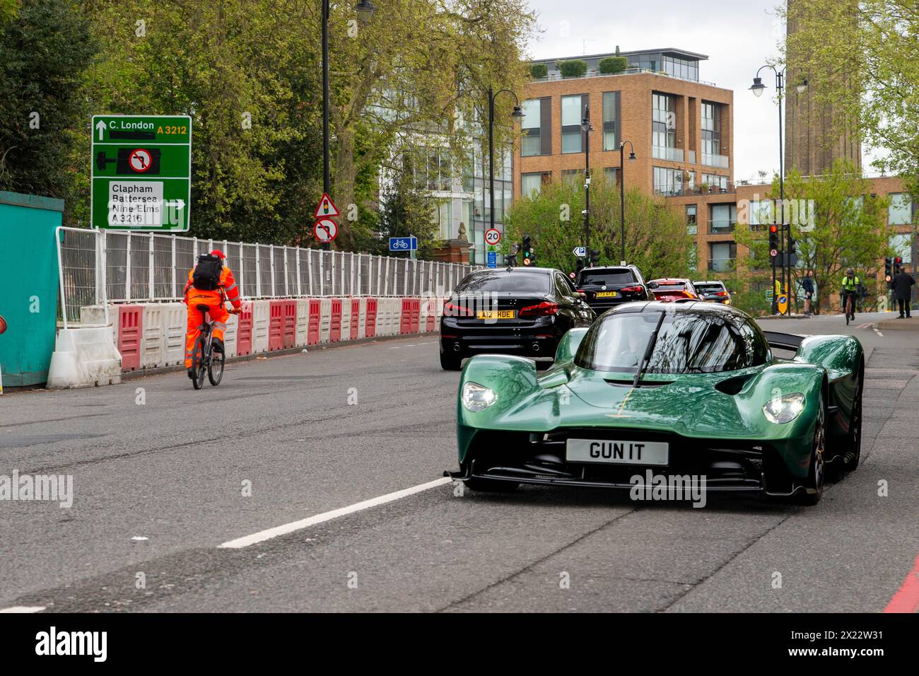 London, UK. 19th Apr, 2024. Record Gathering of Aston Martin Valkyries ...
