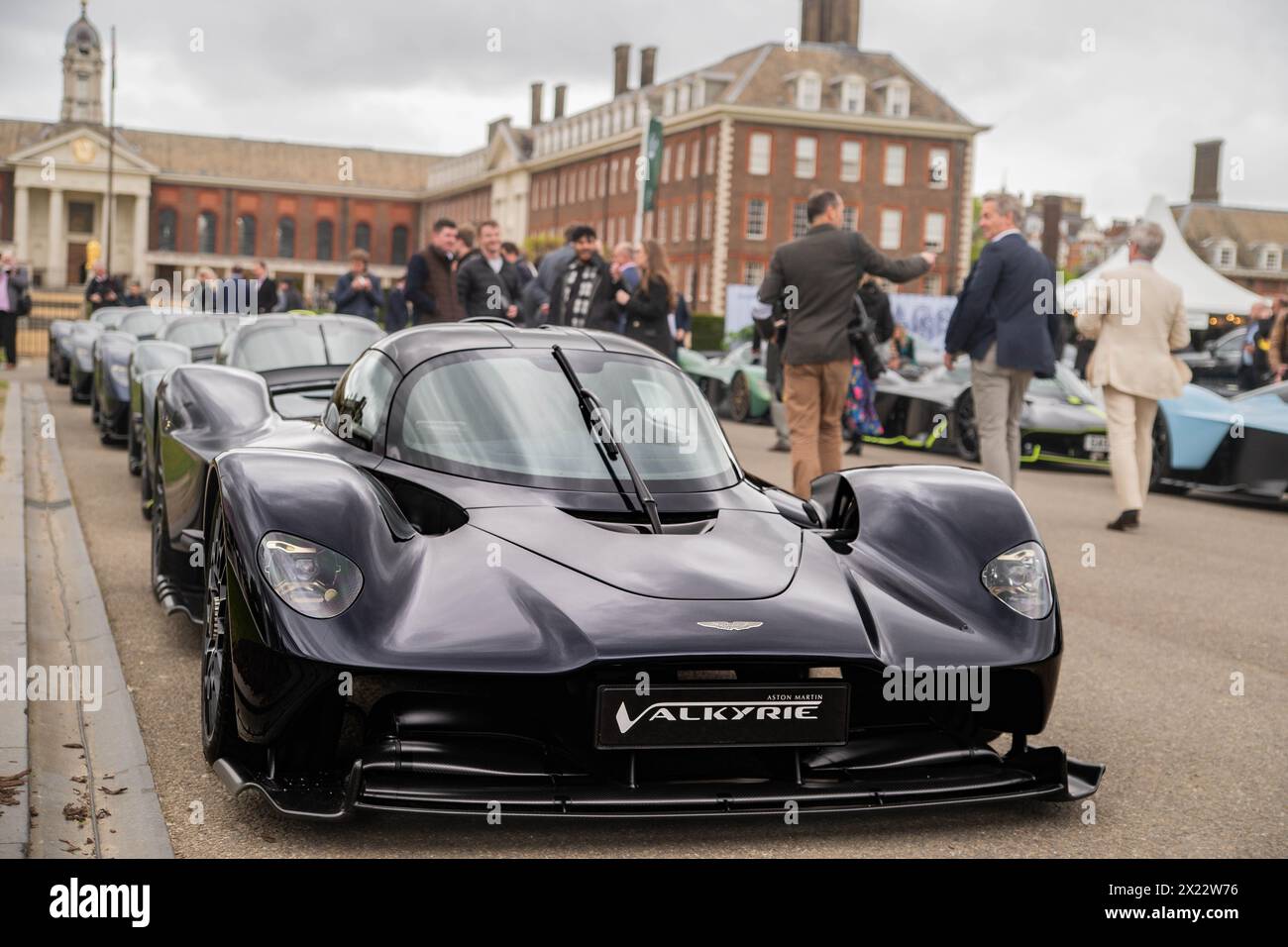 London, UK. 19th Apr, 2024. Record Gathering of Aston Martin Valkyries ...