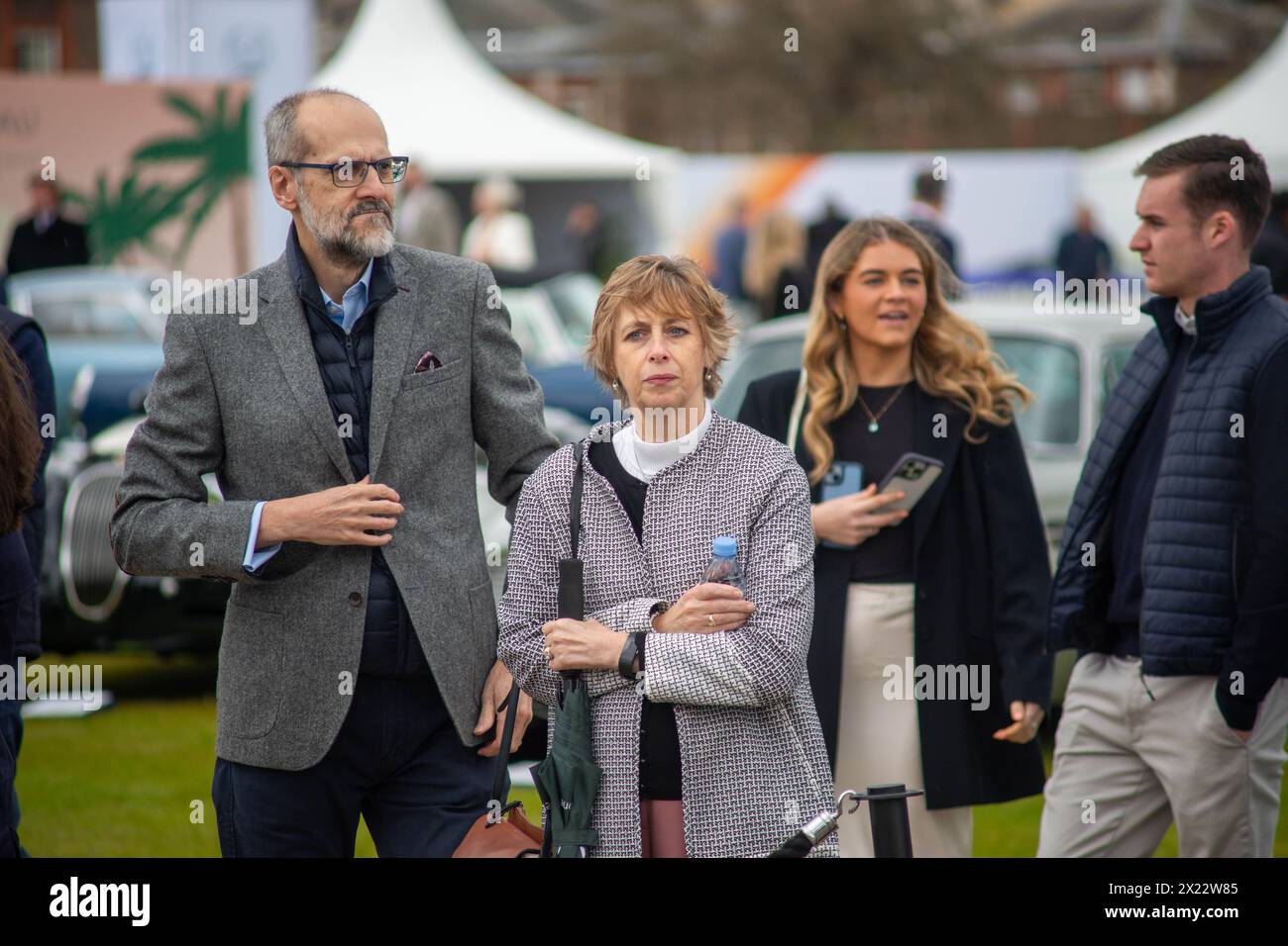 London, UK. 19th Apr, 2024. Record Gathering of Aston Martin Valkyries ...
