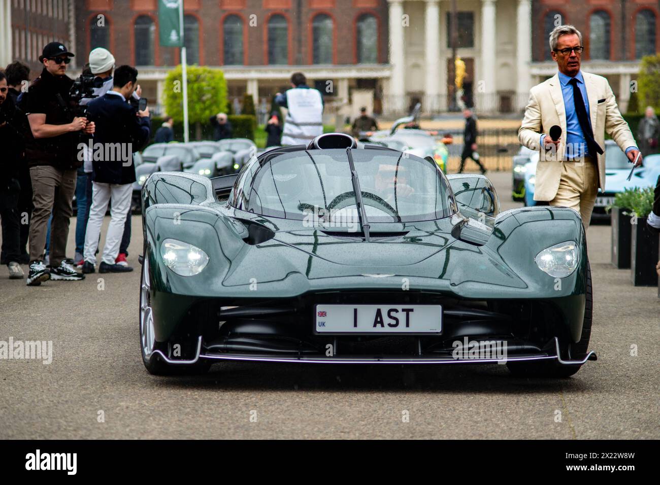 London, UK. 19th Apr, 2024. Record Gathering of Aston Martin Valkyries ...