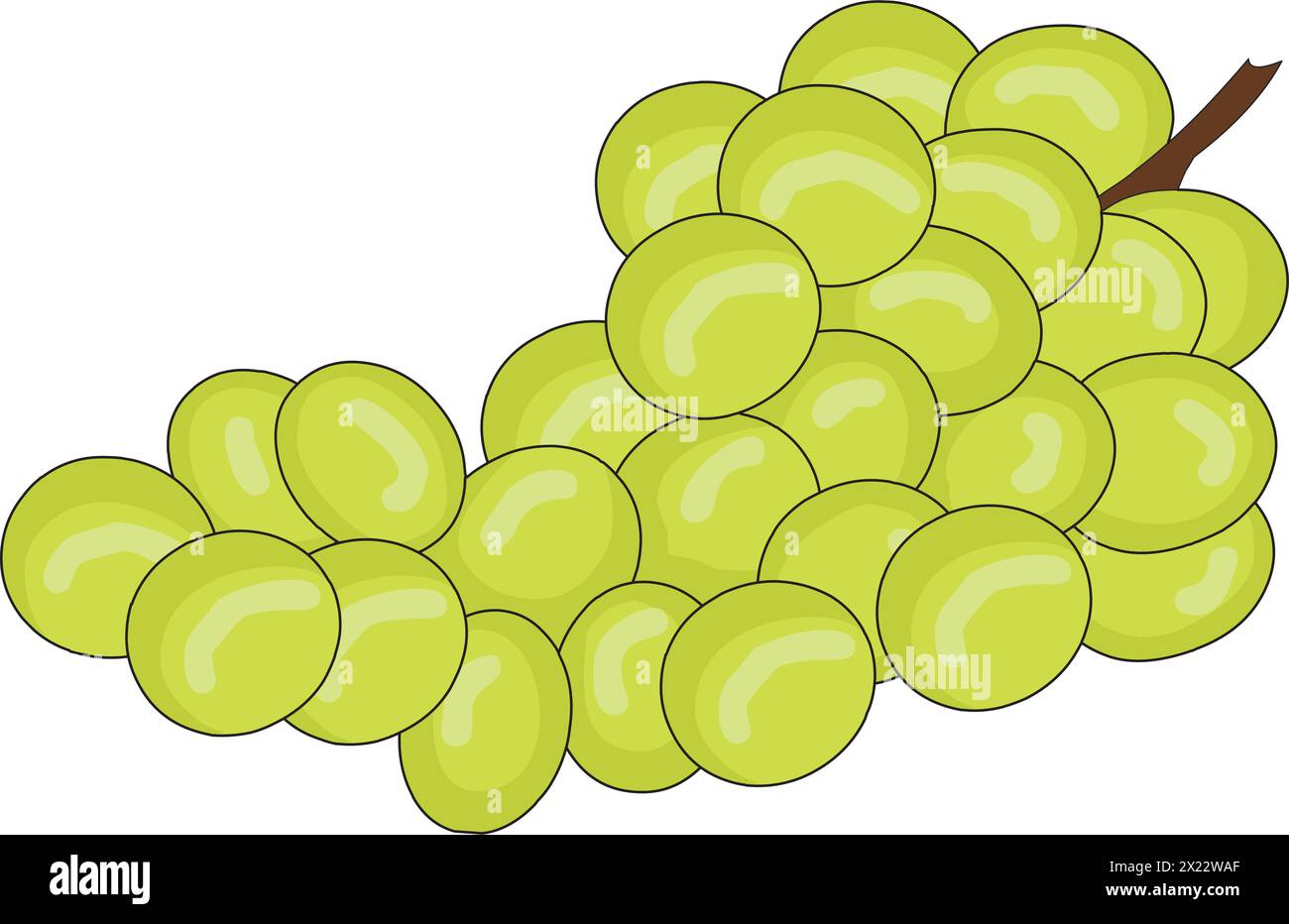 Grapes vector Cut Out Stock Images & Pictures - Alamy