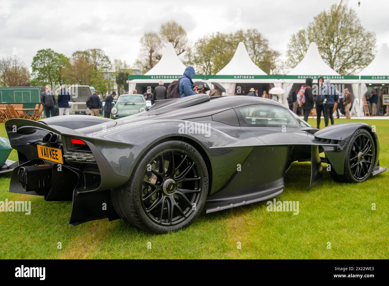 London, UK. 19th Apr, 2024. Record Gathering of Aston Martin Valkyries ...