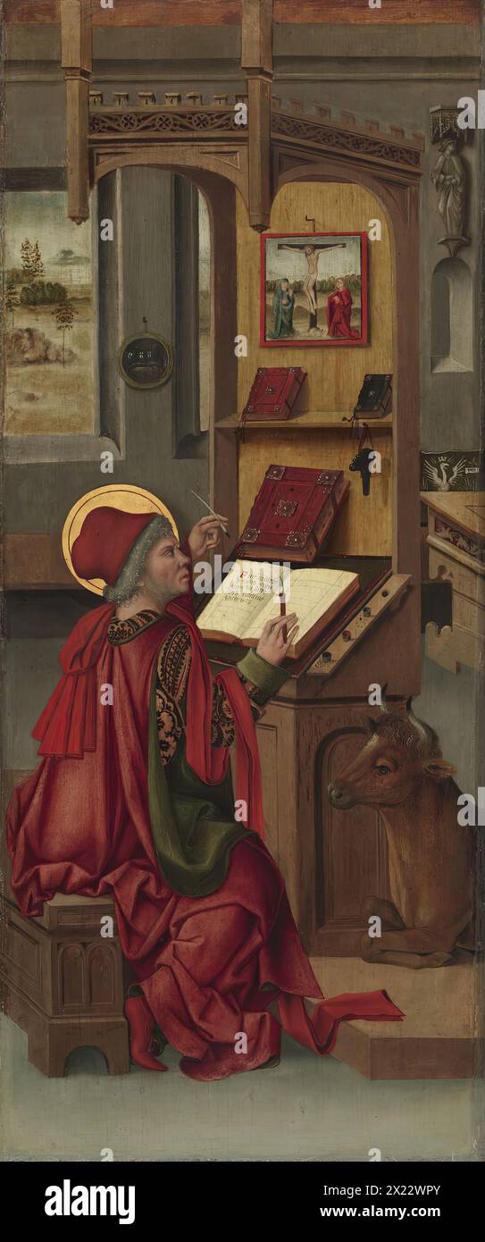 St luke the evangelist writing hi-res stock photography and images - Alamy