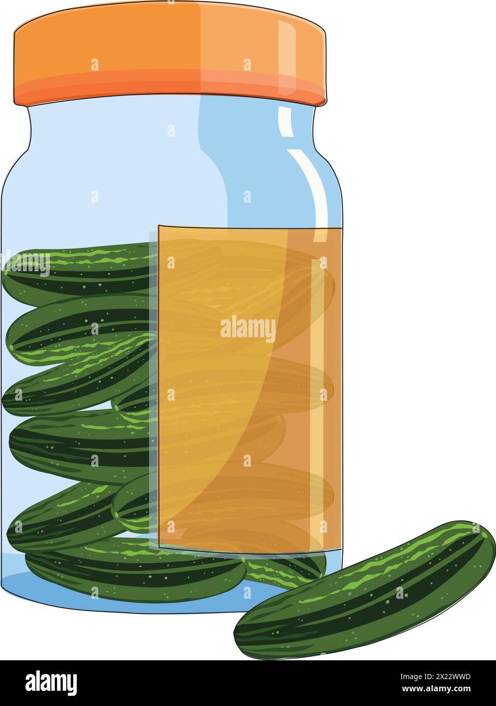 Pickle jar Stock Vector Images - Alamy