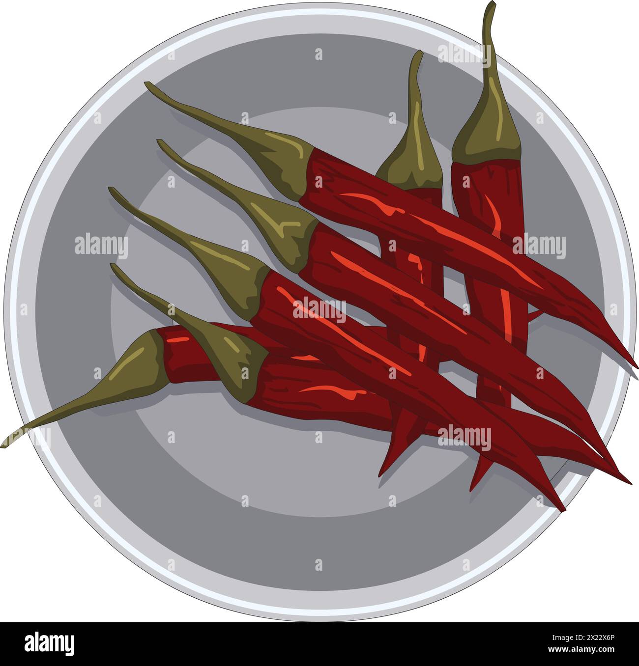 Vector red chilies vector illustration Stock Vector Image & Art - Alamy