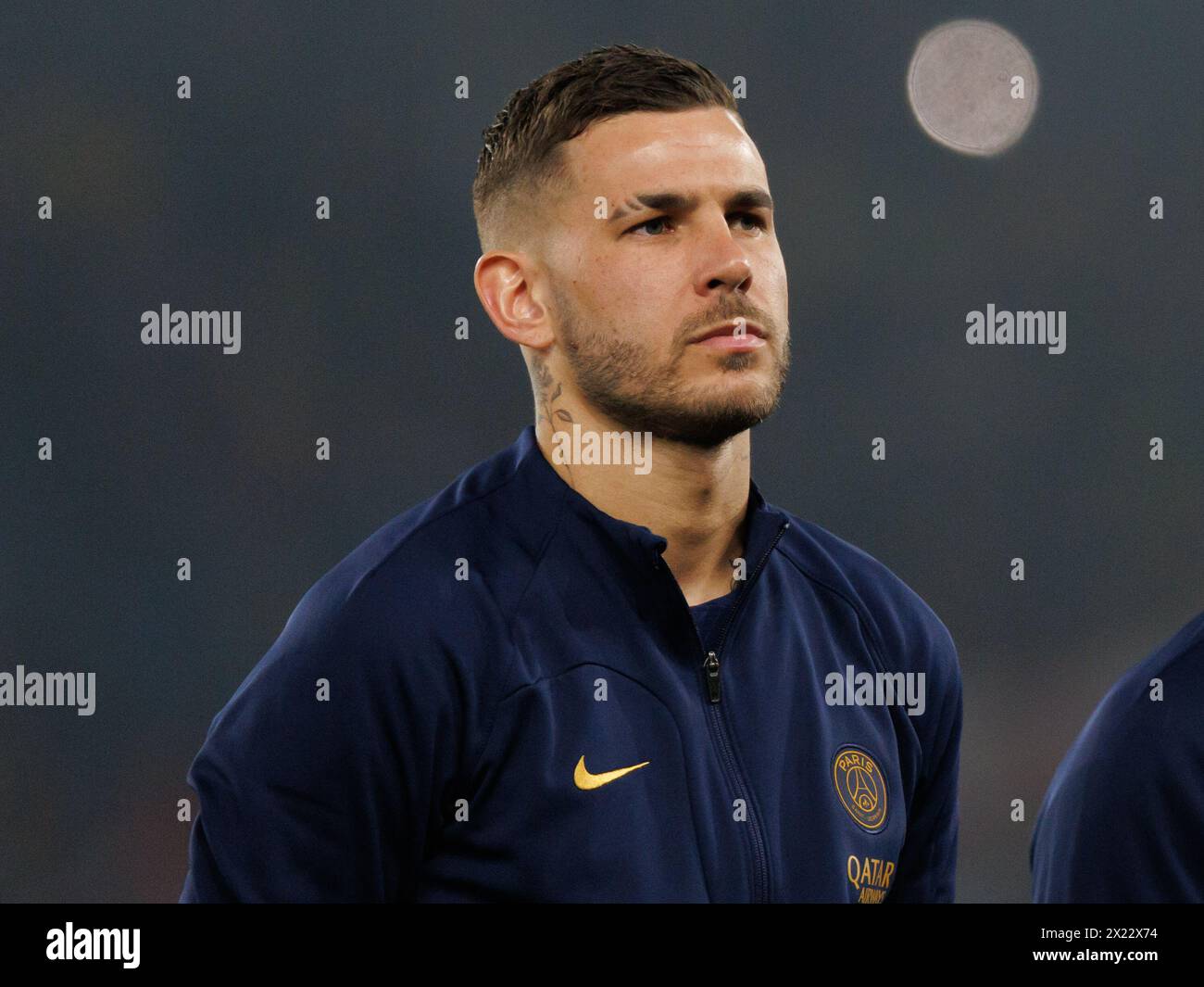 Lucas Hernandez during UEFA Champions League quarterfinal between Paris ...