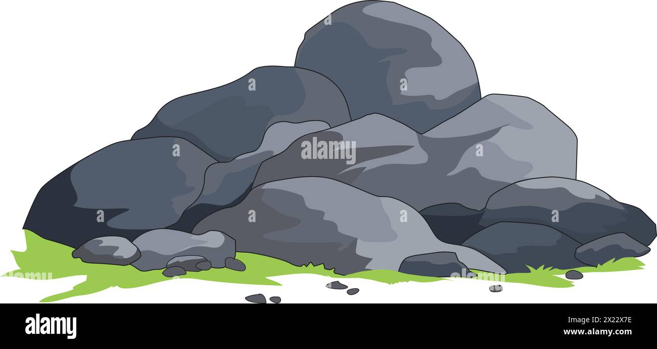 Rock vector illustration Stock Vector Image & Art - Alamy