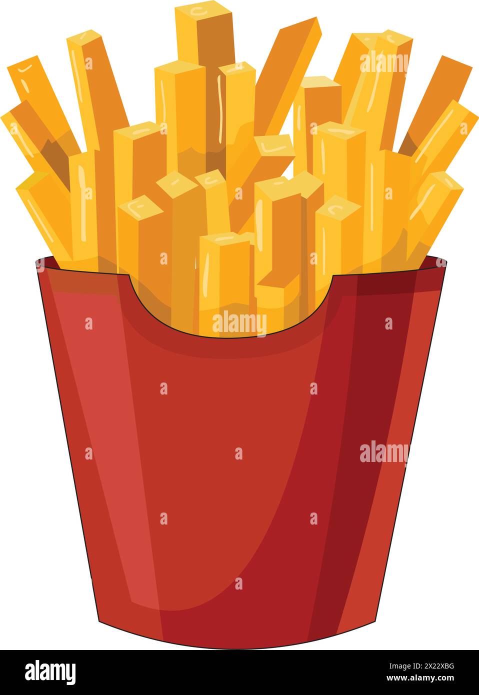 potato finger fries Stock Vector Image & Art - Alamy