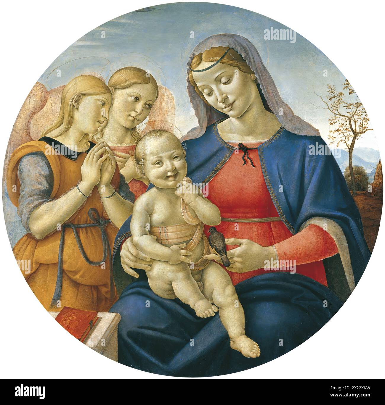 The Virgin and Child with Angels, 1500 Stock Photo - Alamy