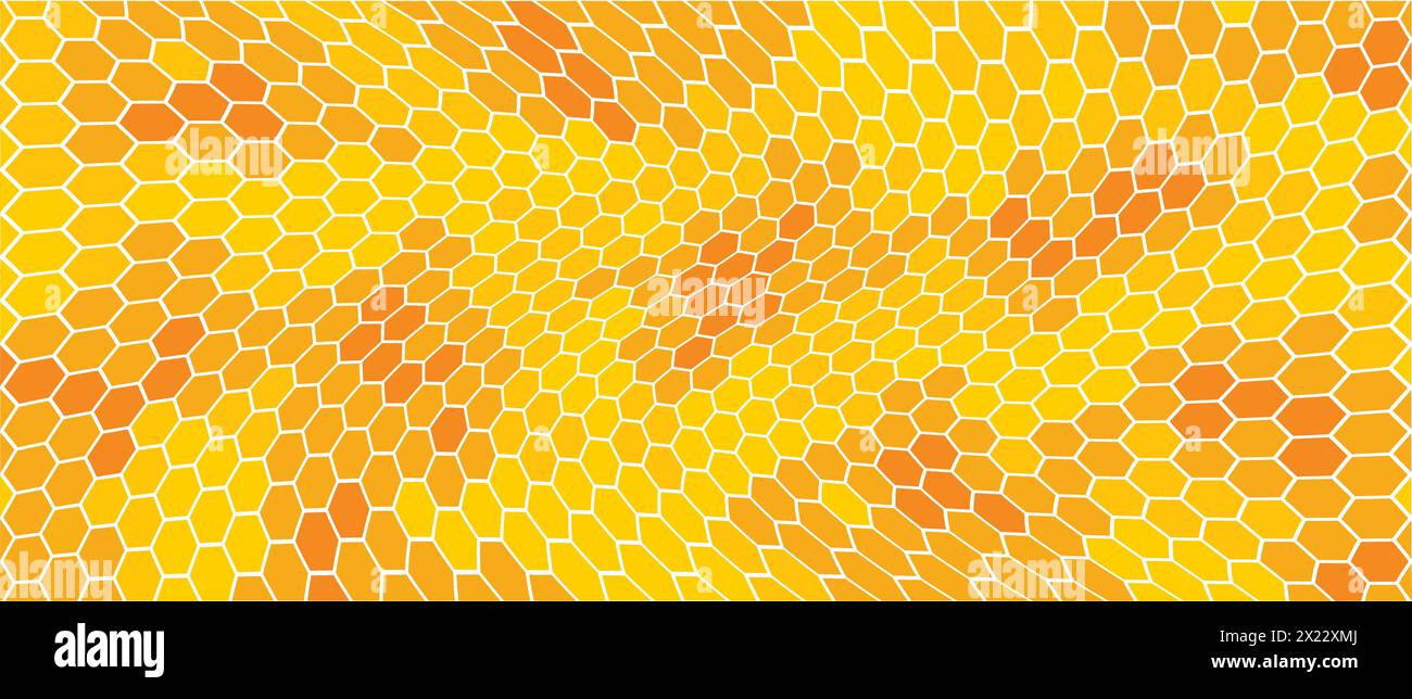 Yellow, orange beehive background. Honeycomb, bees hive cells pattern ...