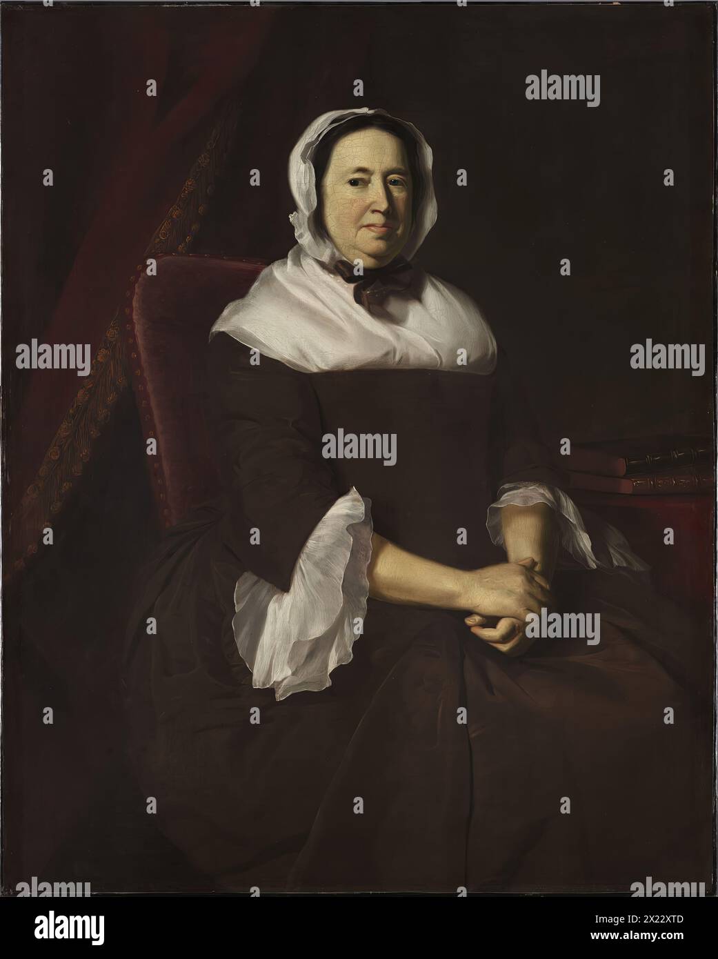 Portrait of Mrs. Samuel Hill (Miriam Kilby), 1764. In this almost full ...