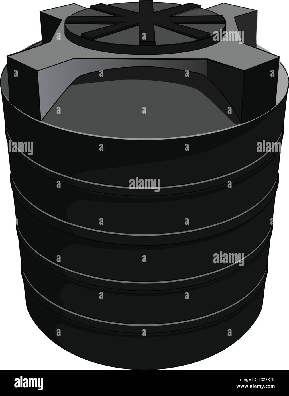 Water tank vector illustration Stock Vector Image & Art - Alamy