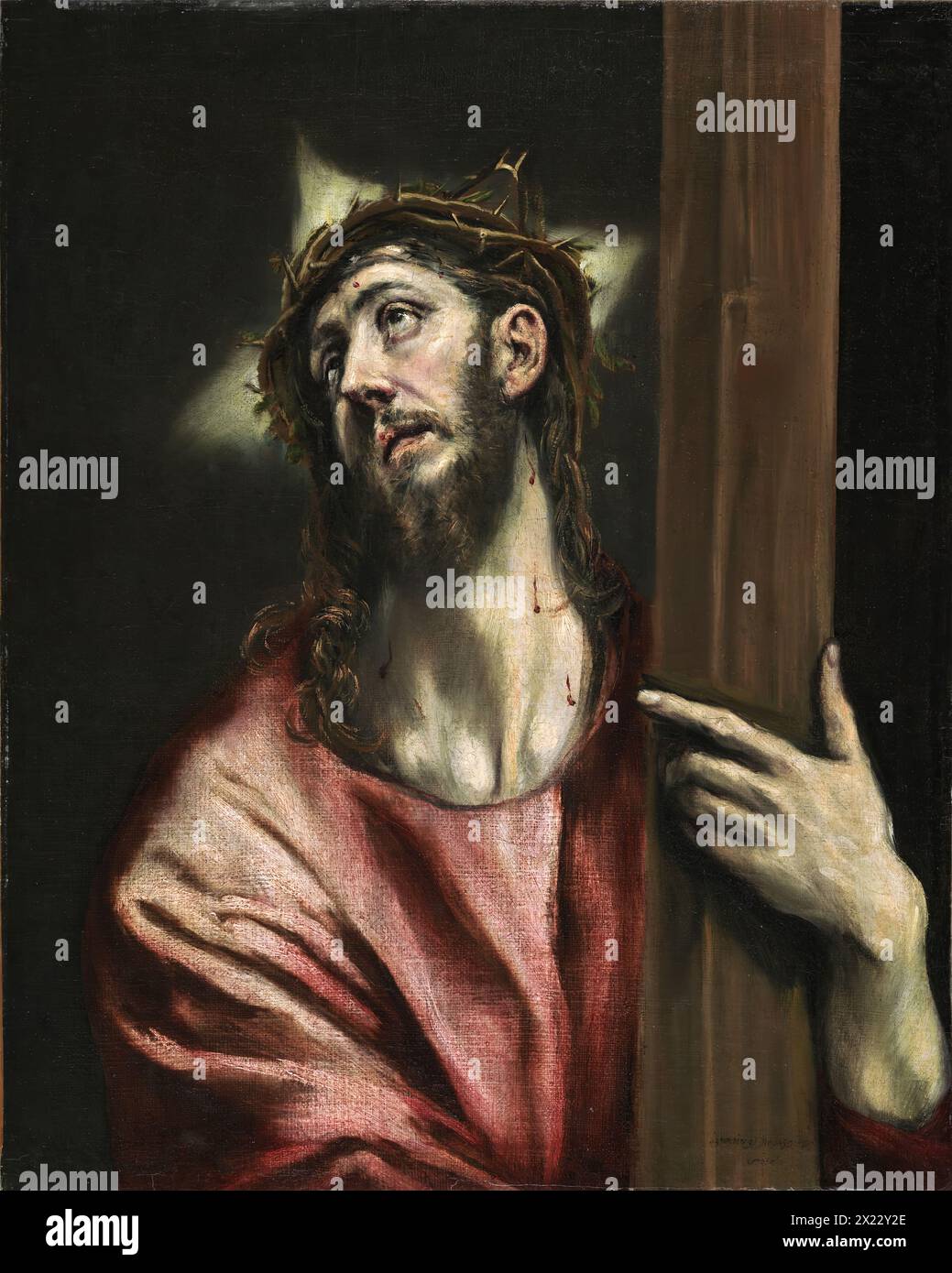 Bleeding jesus christ on cross hi-res stock photography and images - Alamy