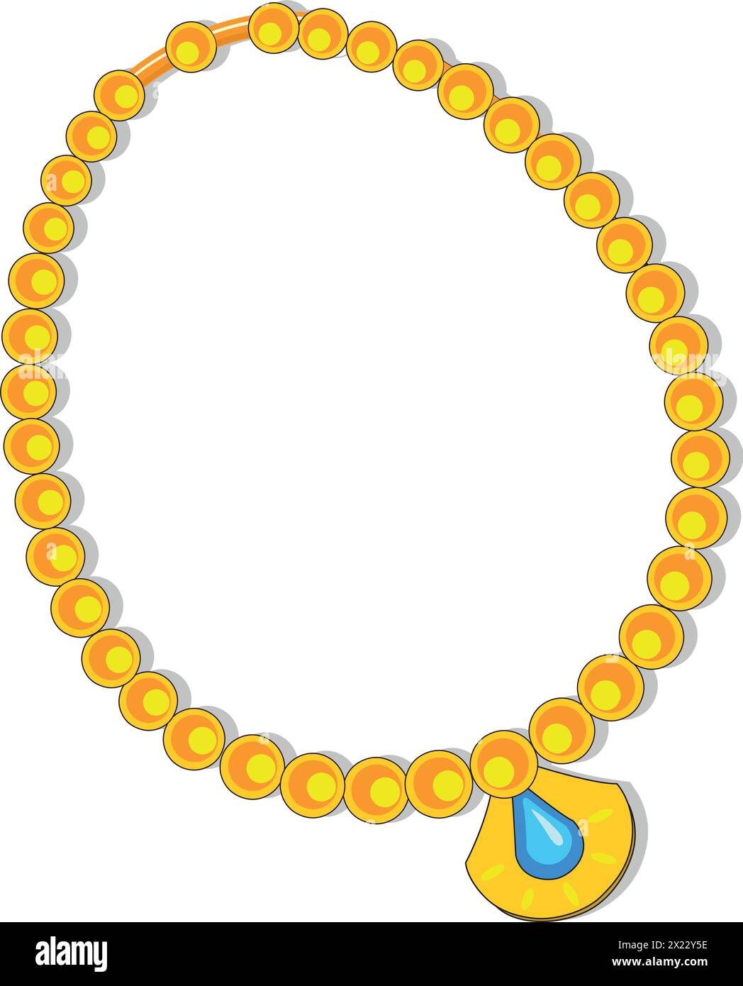 Vector illustration showing pearl necklace Stock Vector Image & Art - Alamy