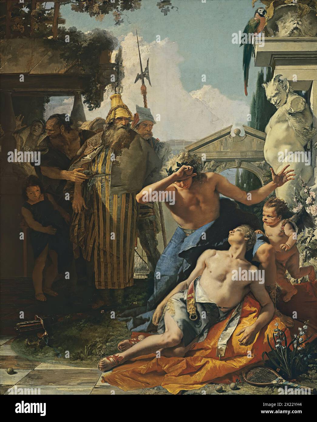 The Death of Hyacinthus, 1752 Stock Photo - Alamy