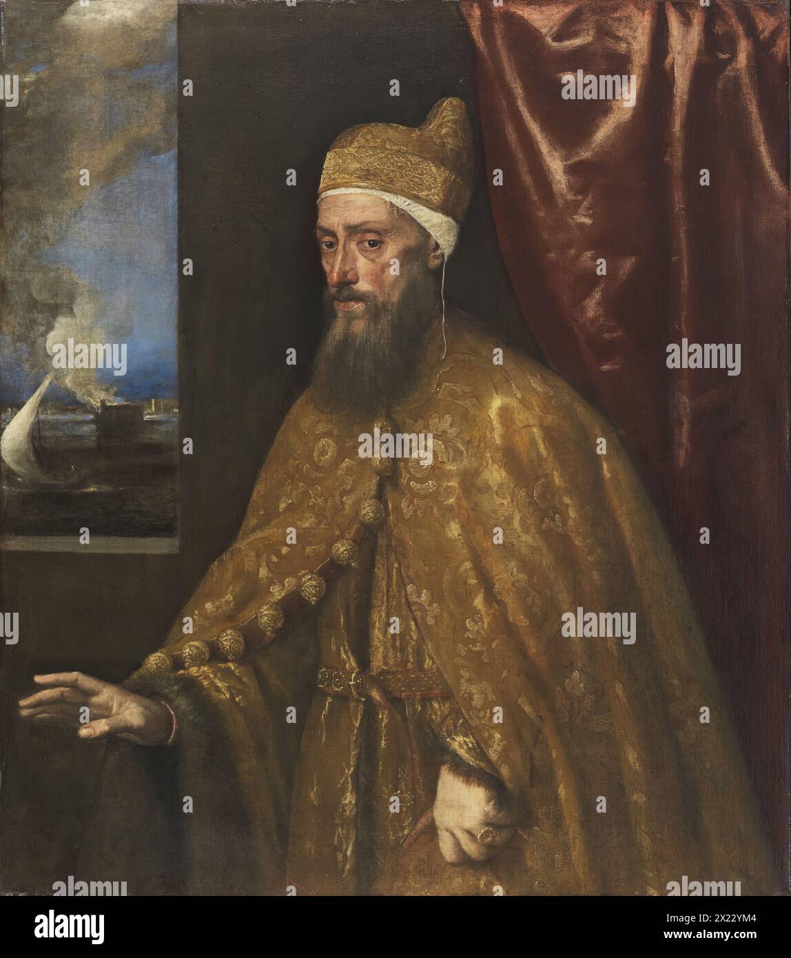 Portrait of Doge Francesco Venier, 1554 Stock Photo - Alamy