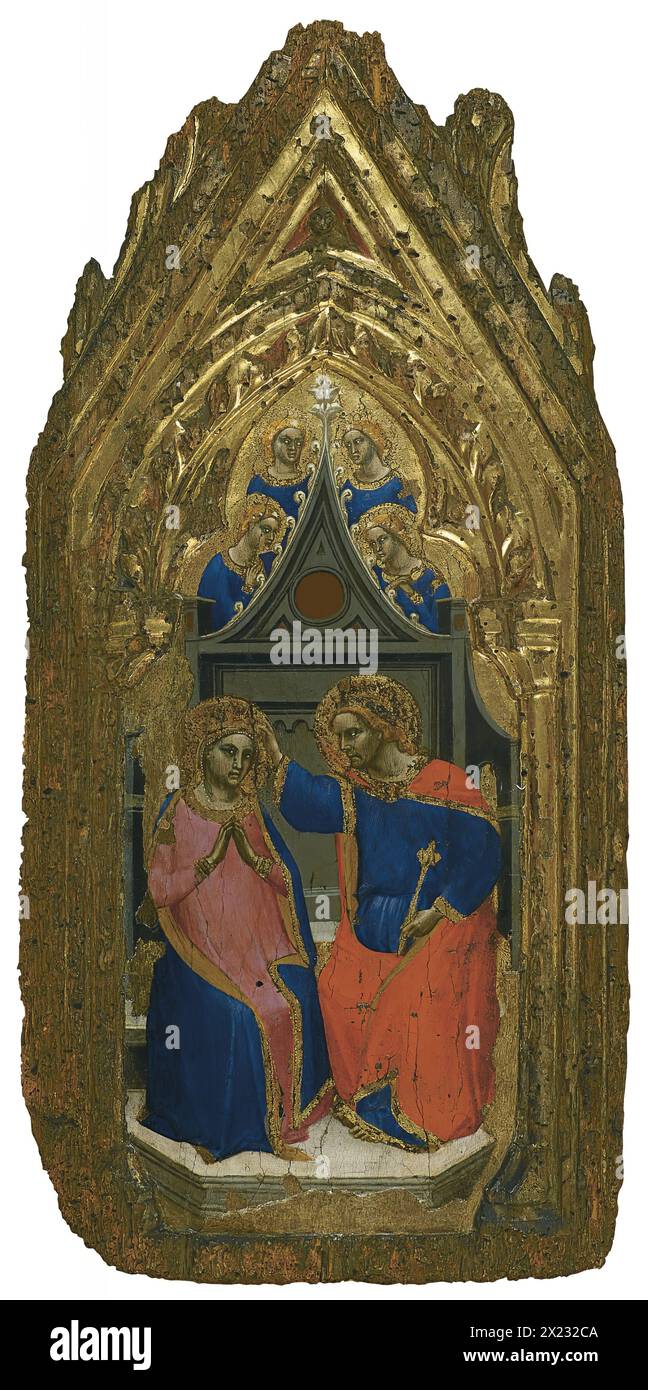 The Coronation of the Virgin with four Angels, 1380 Stock Photo - Alamy