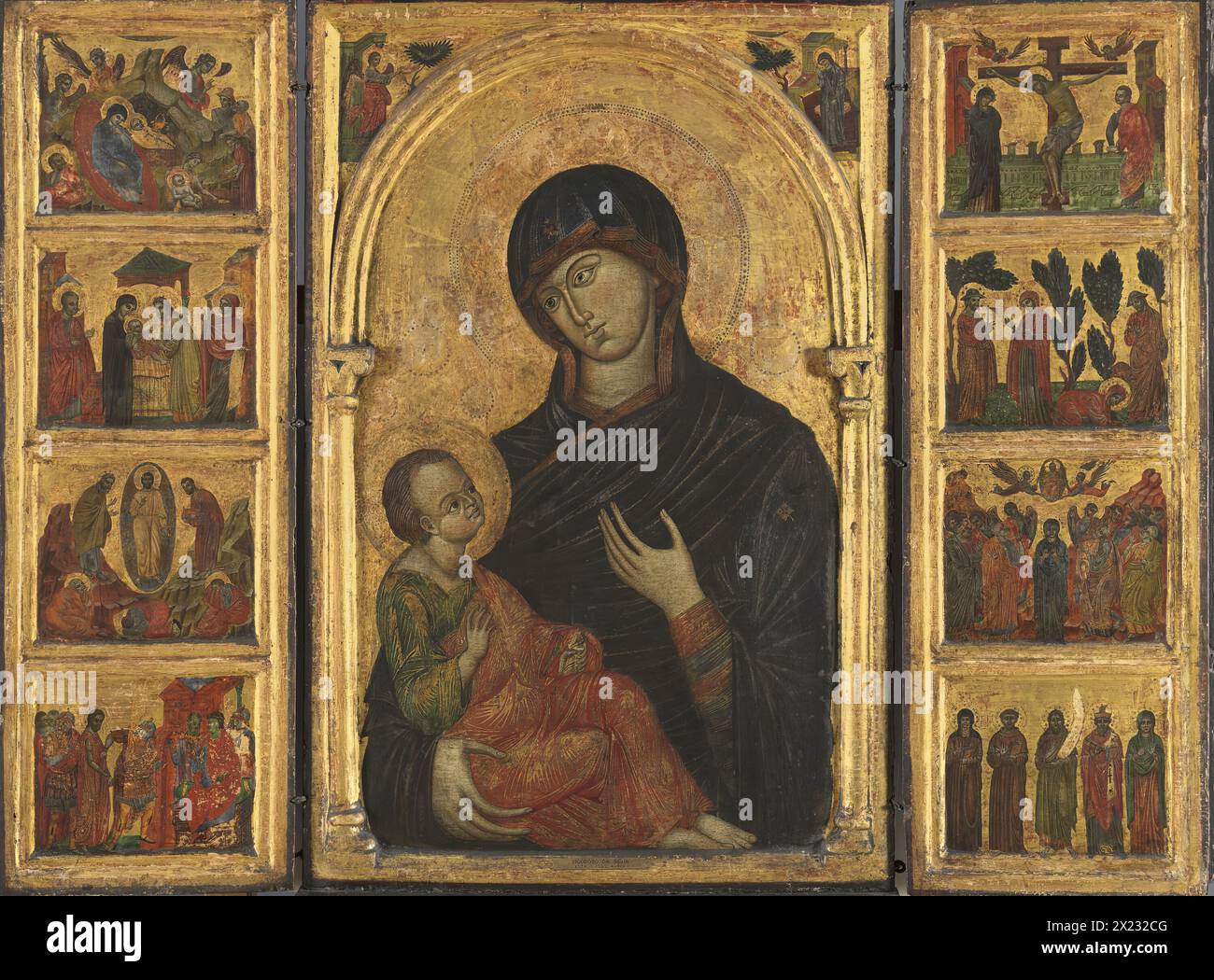 Triptych with the virgin and child hi-res stock photography and images ...