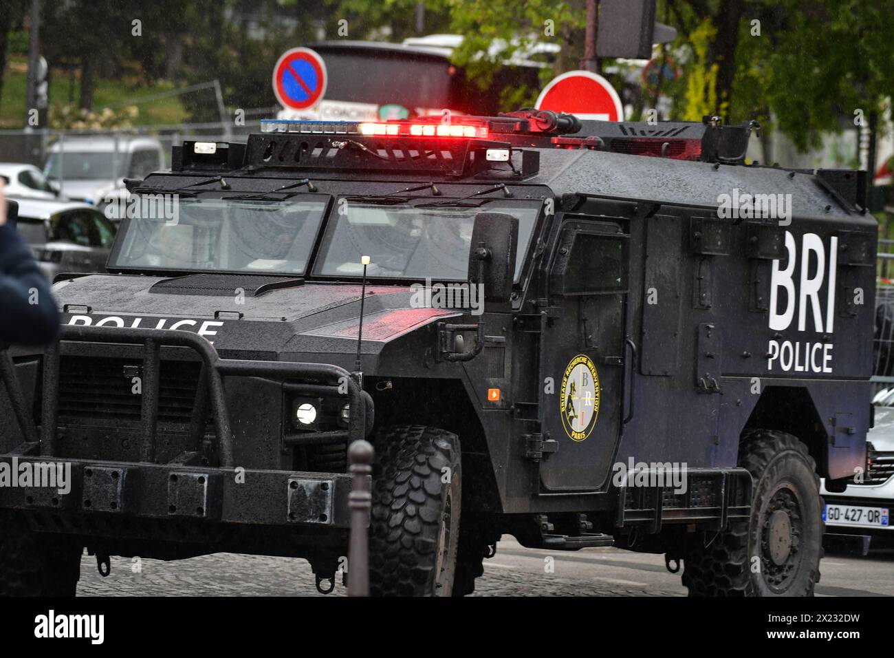A security perimeter was set up in front of the Iranian consulate, in ...