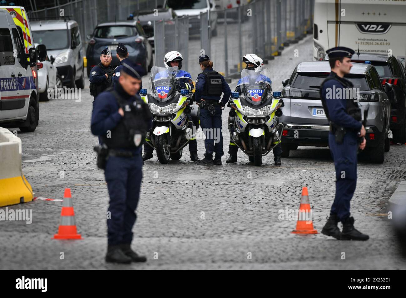 A security perimeter was set up in front of the Iranian consulate, in ...