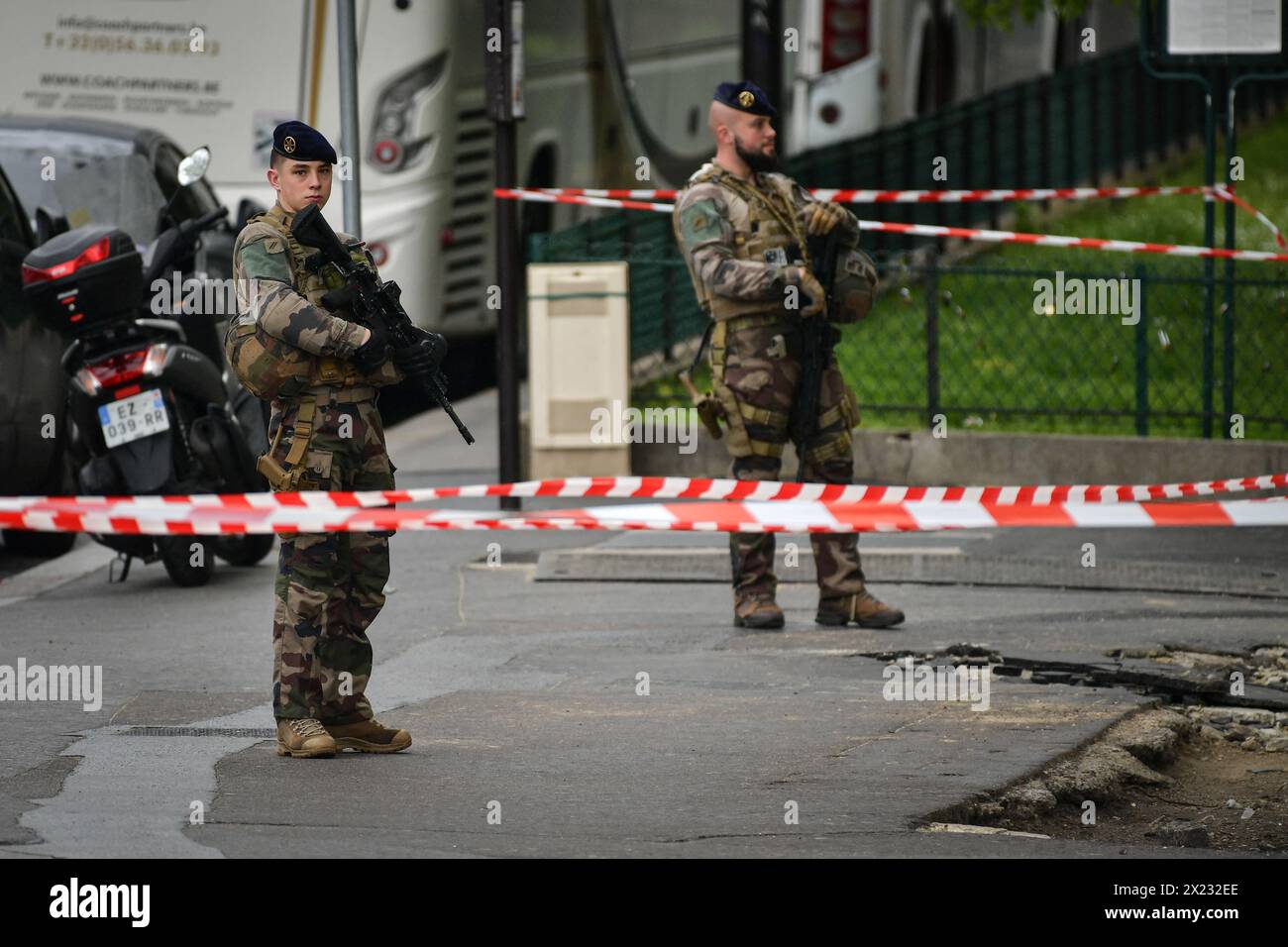 A security perimeter was set up in front of the Iranian consulate, in ...