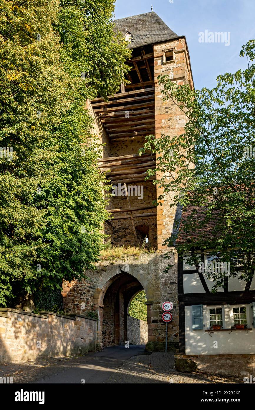 Upper town gate, upper gate of the town fortifications from the Middle ...