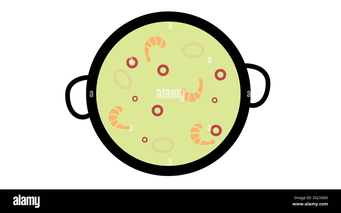 Paella Icon. Vector isolated flat editable illustration of a Paella Stock Vector Image & Art - Alamy