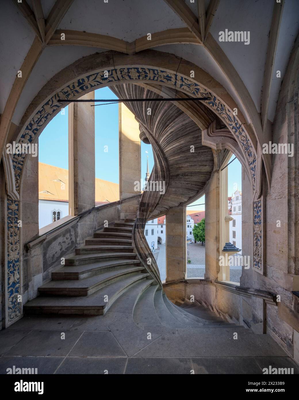 Unsupported spiral staircase in the Grosser Wendelstein stair tower ...