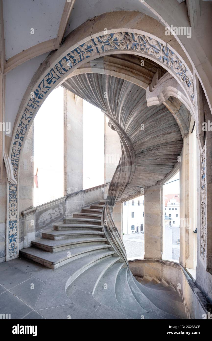 Unsupported spiral staircase in the Grosser Wendelstein stair tower ...
