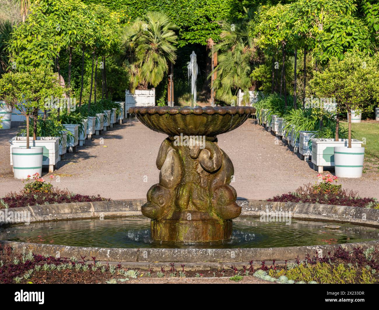 Fountain at the Orangery of Belvedere Palace, UNESCO World Heritage ...