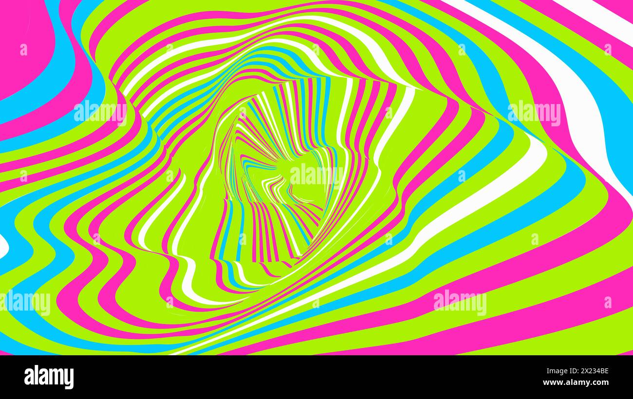 Spiral wavy texture neon Stock Vector Images - Alamy