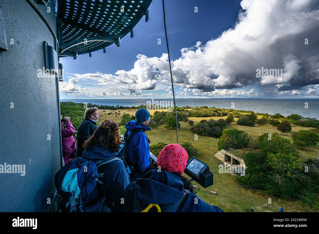 View from the lighthouse, Oie Island, boat trip with the Seeadler to ...