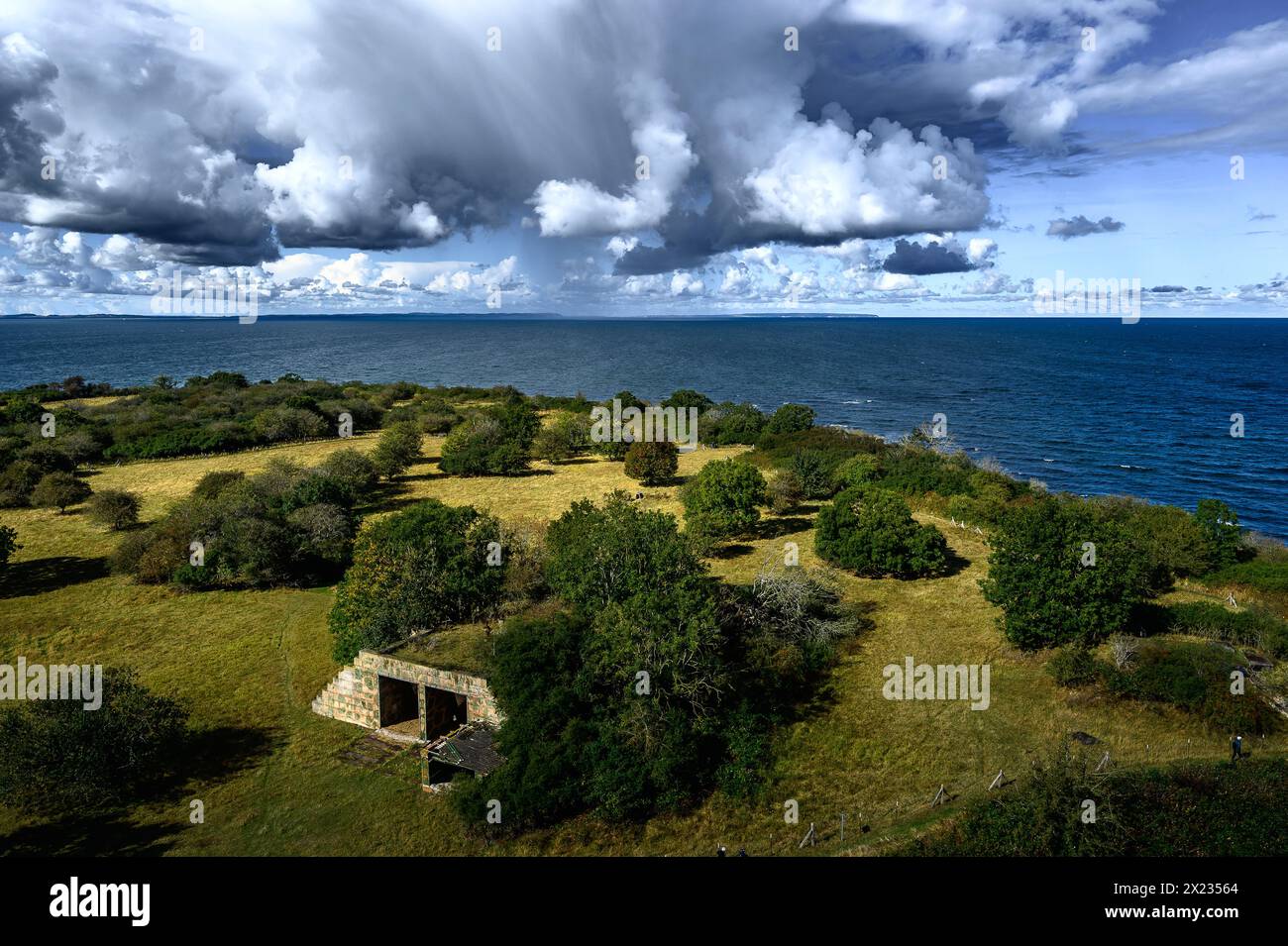 View from the lighthouse, Oie Island, boat trip with the Seeadler to ...