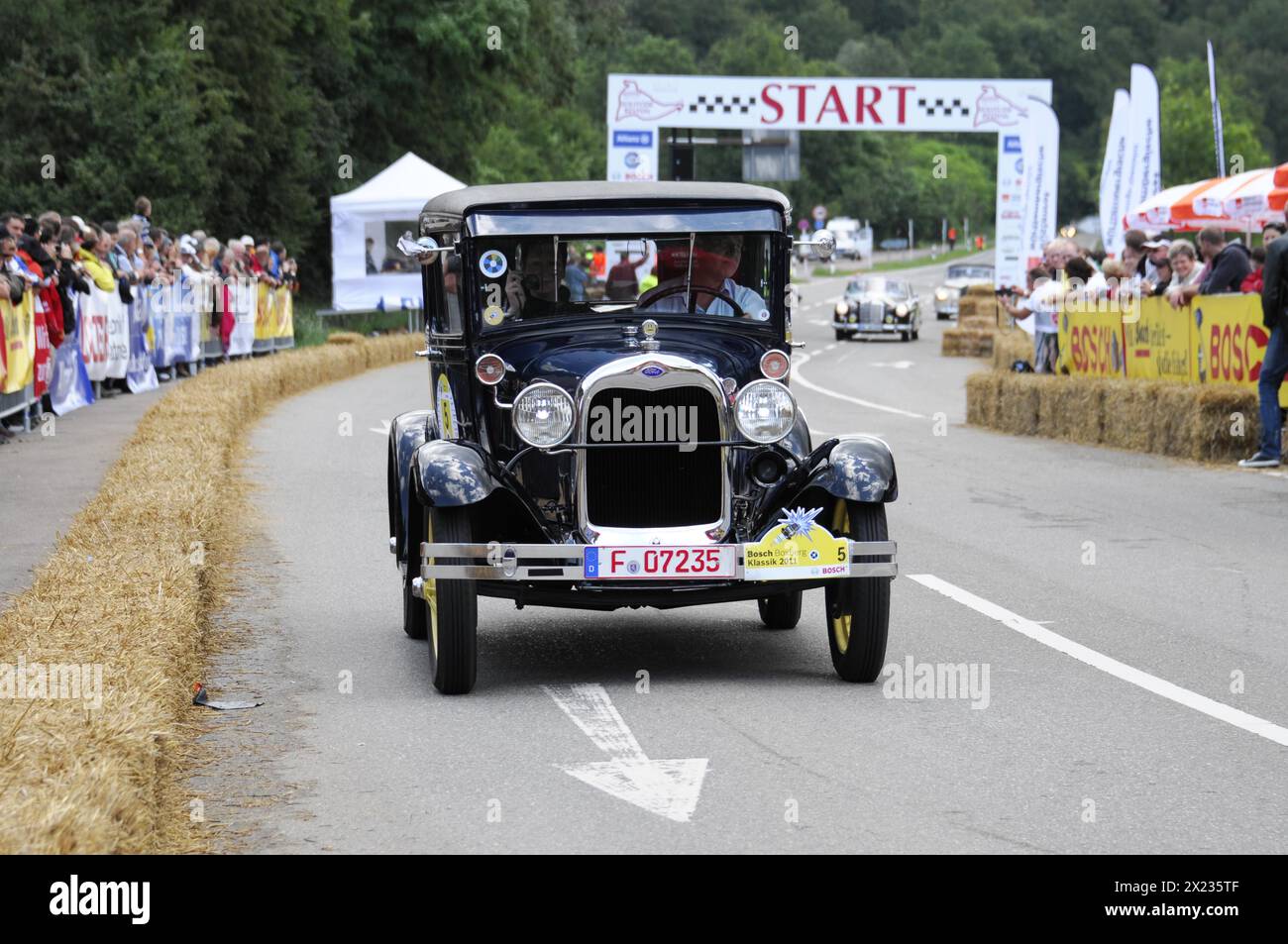 Ford Model A, year of construction 1929, Black Ford classic car in ...