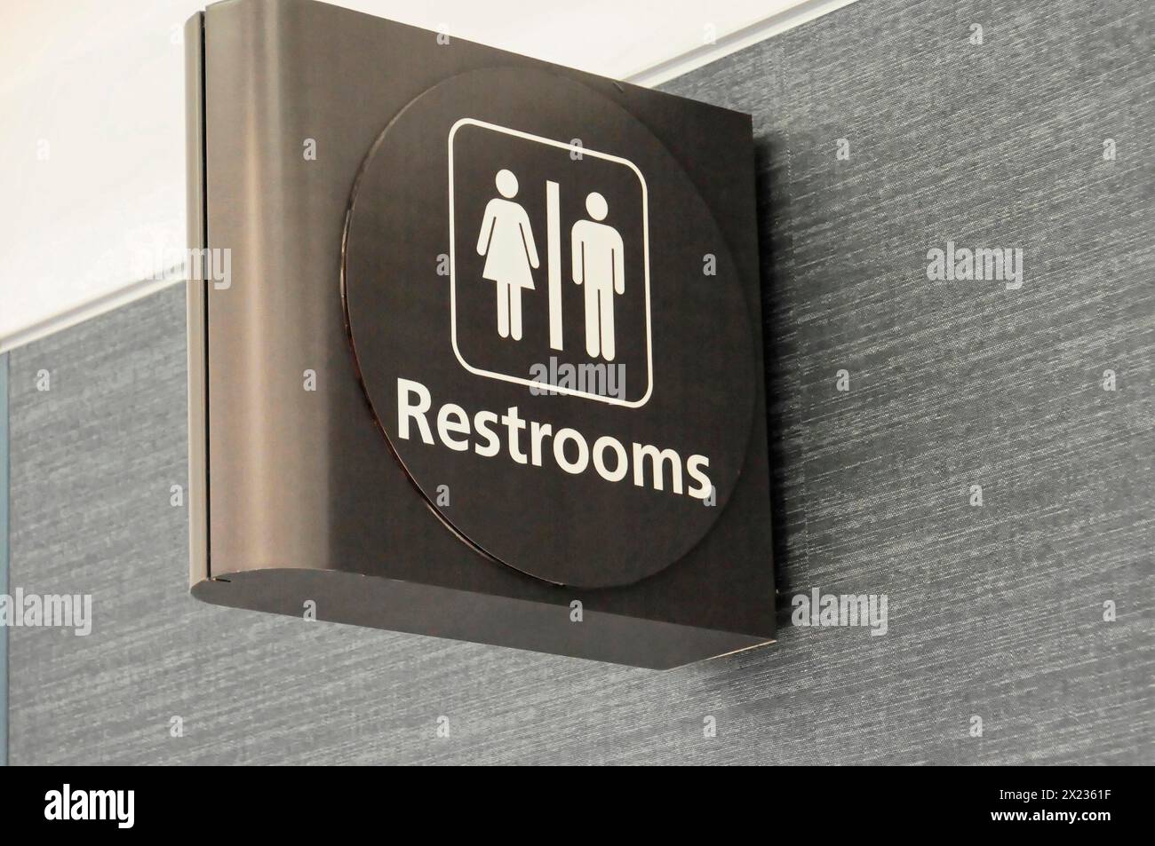 AUGUSTO C. SANDINO Airport, Managua, Nicaragua, sign for a unisex ...