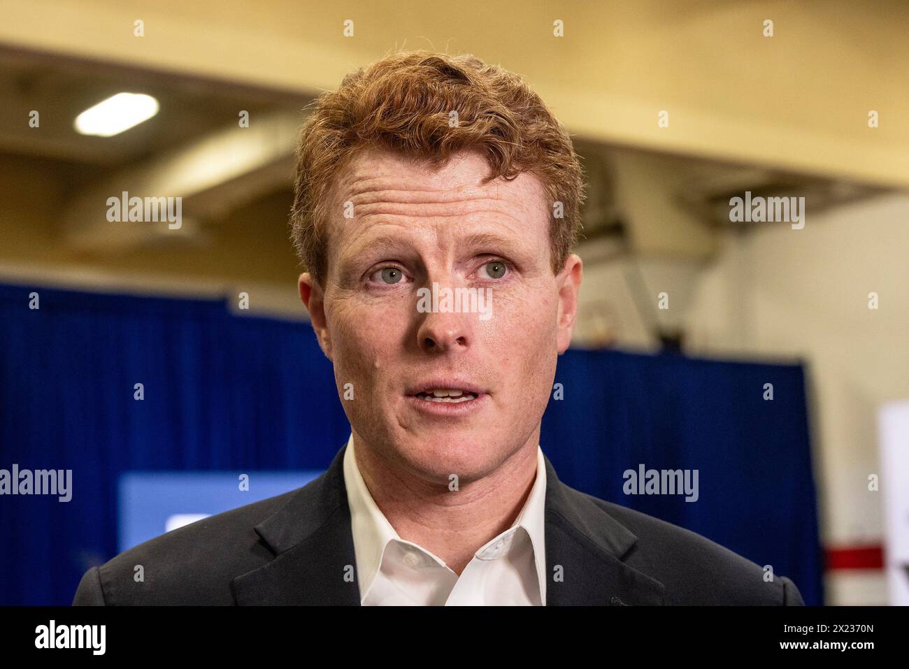 Philadelphia, United States. 18th Apr, 2024. Joe Kennedy III attends ...