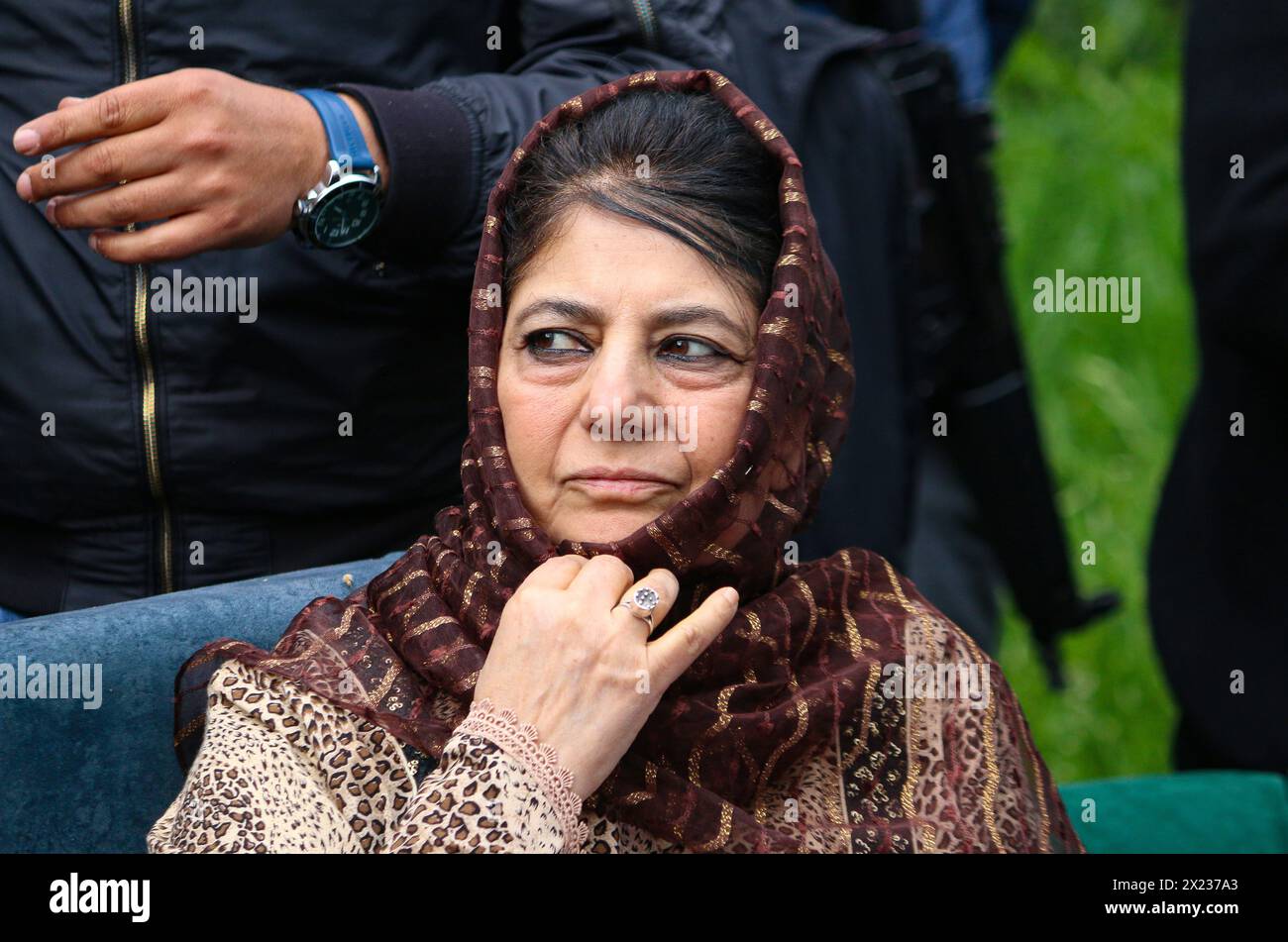 Former chief minister of Jammu and Kashmir and leader of Peoples ...