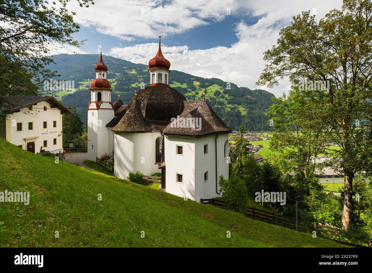 Maria Rast Chapel, Zell am Ziller, Zillertal, Tyrol. Austria Stock ...