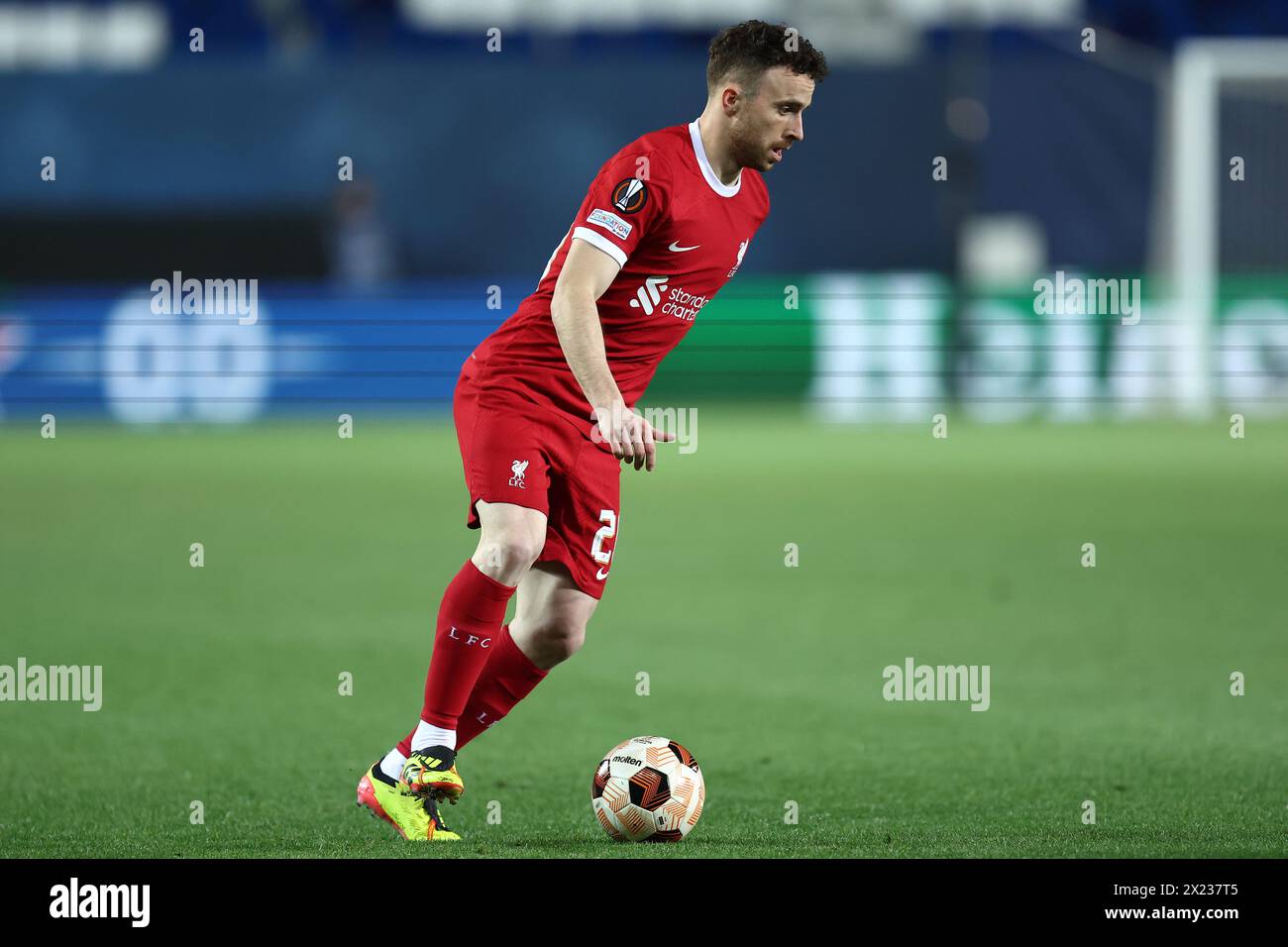 Bergamo, Italy. 18th Apr, 2024. Diogo Jota of Liverpool Fc in action ...