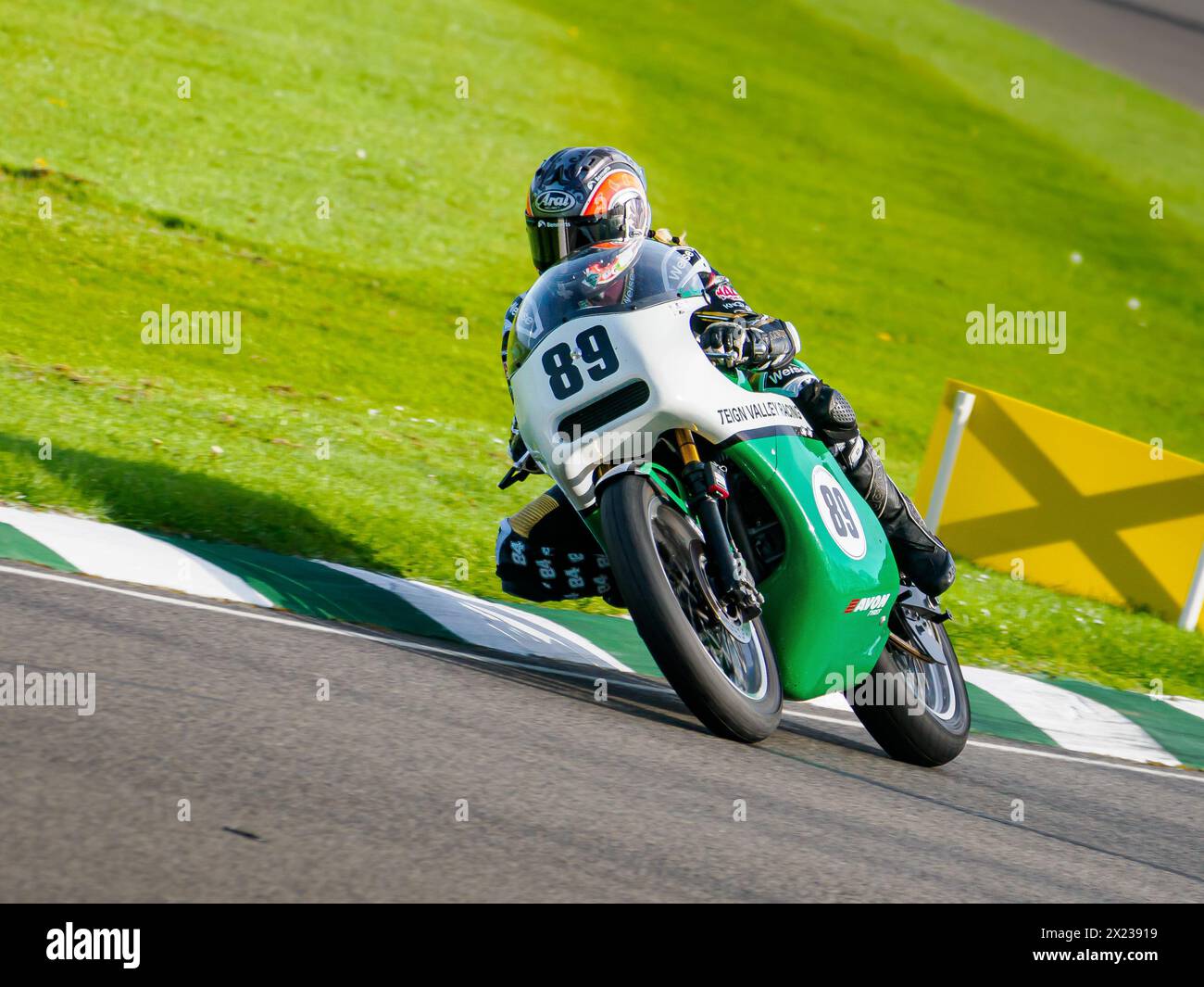 Maria Costello riding a Triumph Trident T150 motorbike, Hailwood Trophy ...