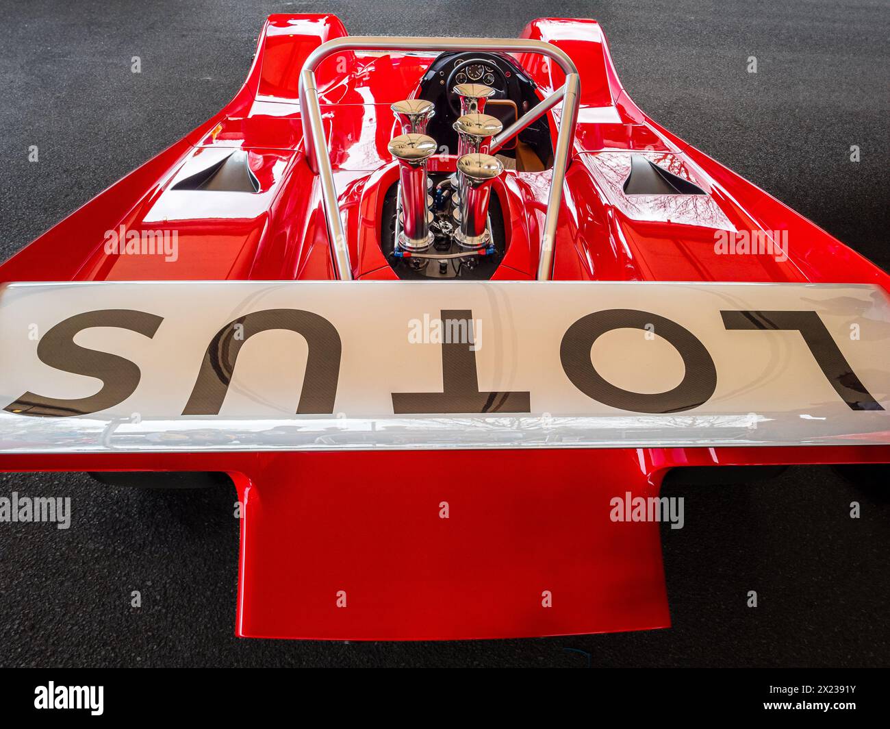 Lotus Type 66 Can-Am racing car at the Goodwood Members Meeting 81MM ...