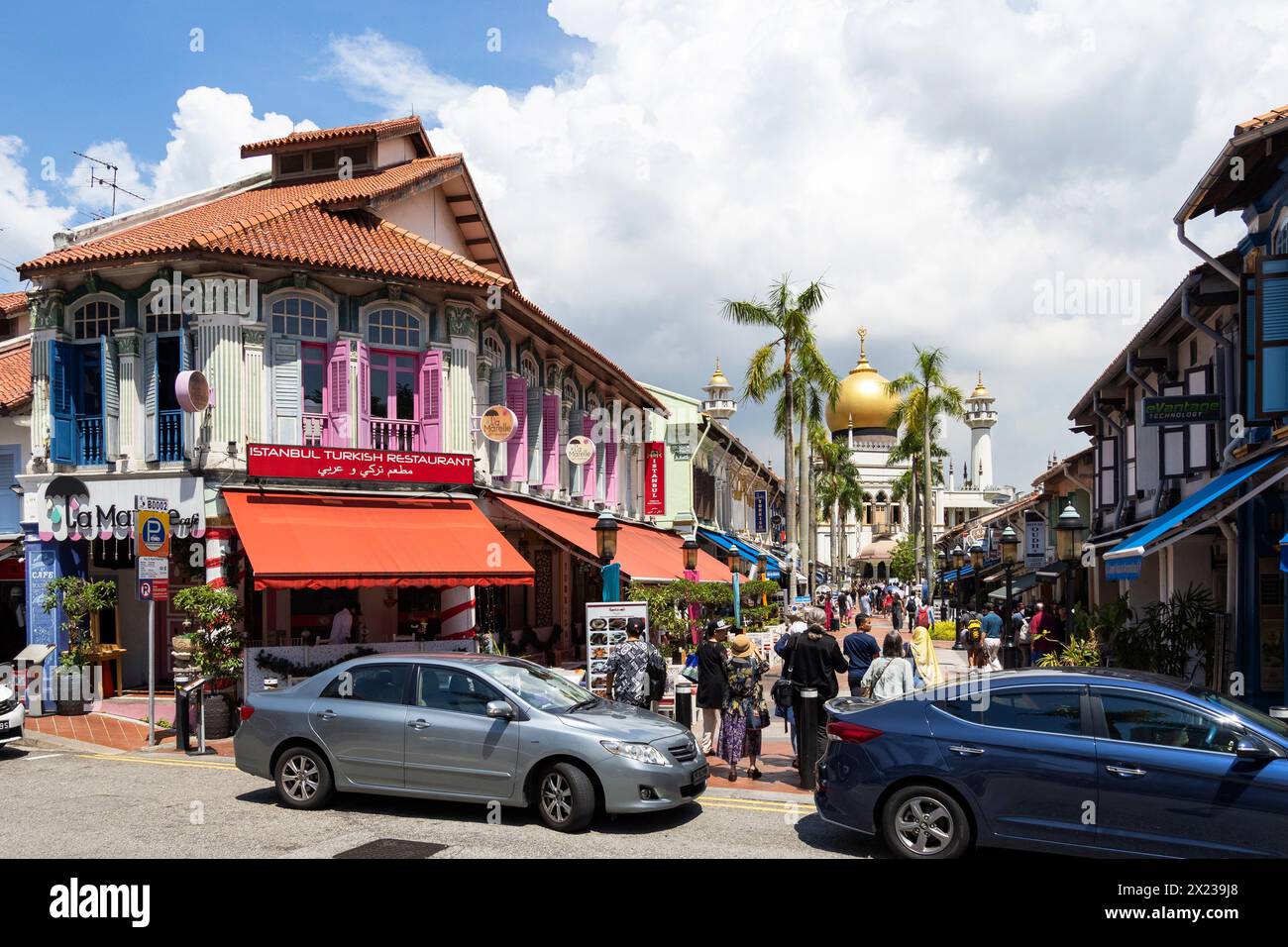 Kampong Glam district, with Masjid Sultan Mosque, Singapore, Republic ...