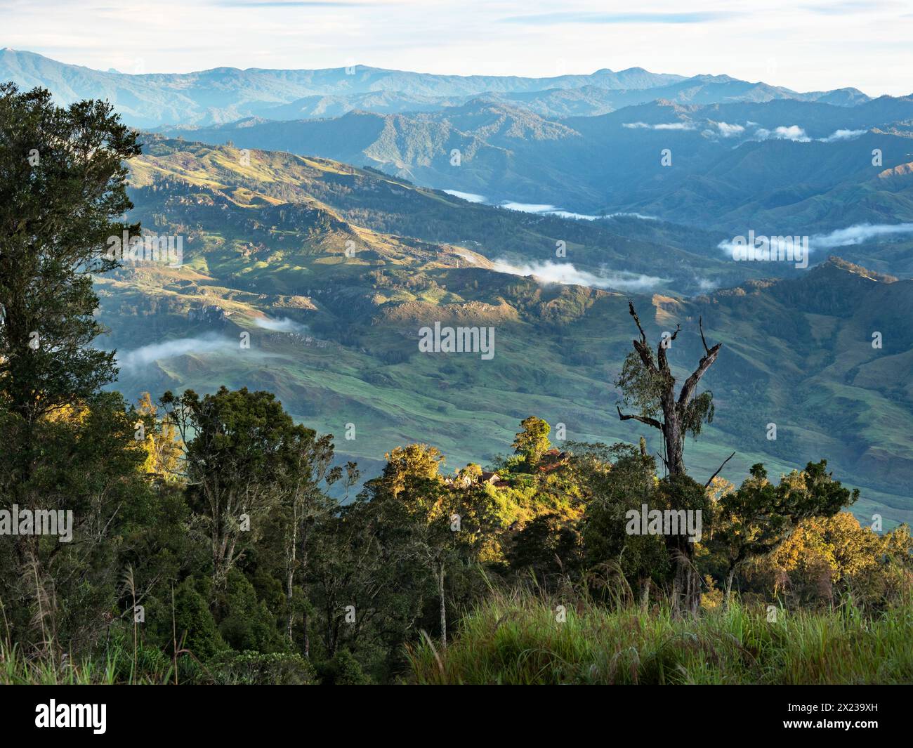 Mountain landscape Eastern Highlands, Papua New Guinea Stock Photo - Alamy
