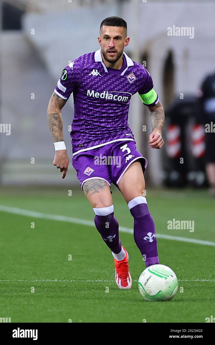 Cristiano Biraghi of ACF Fiorentina during the UEFA Conference League ...