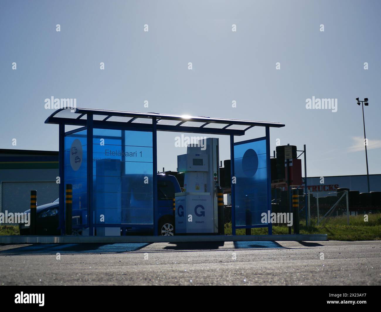 Compressed natural gas filling station Stock Photo - Alamy
