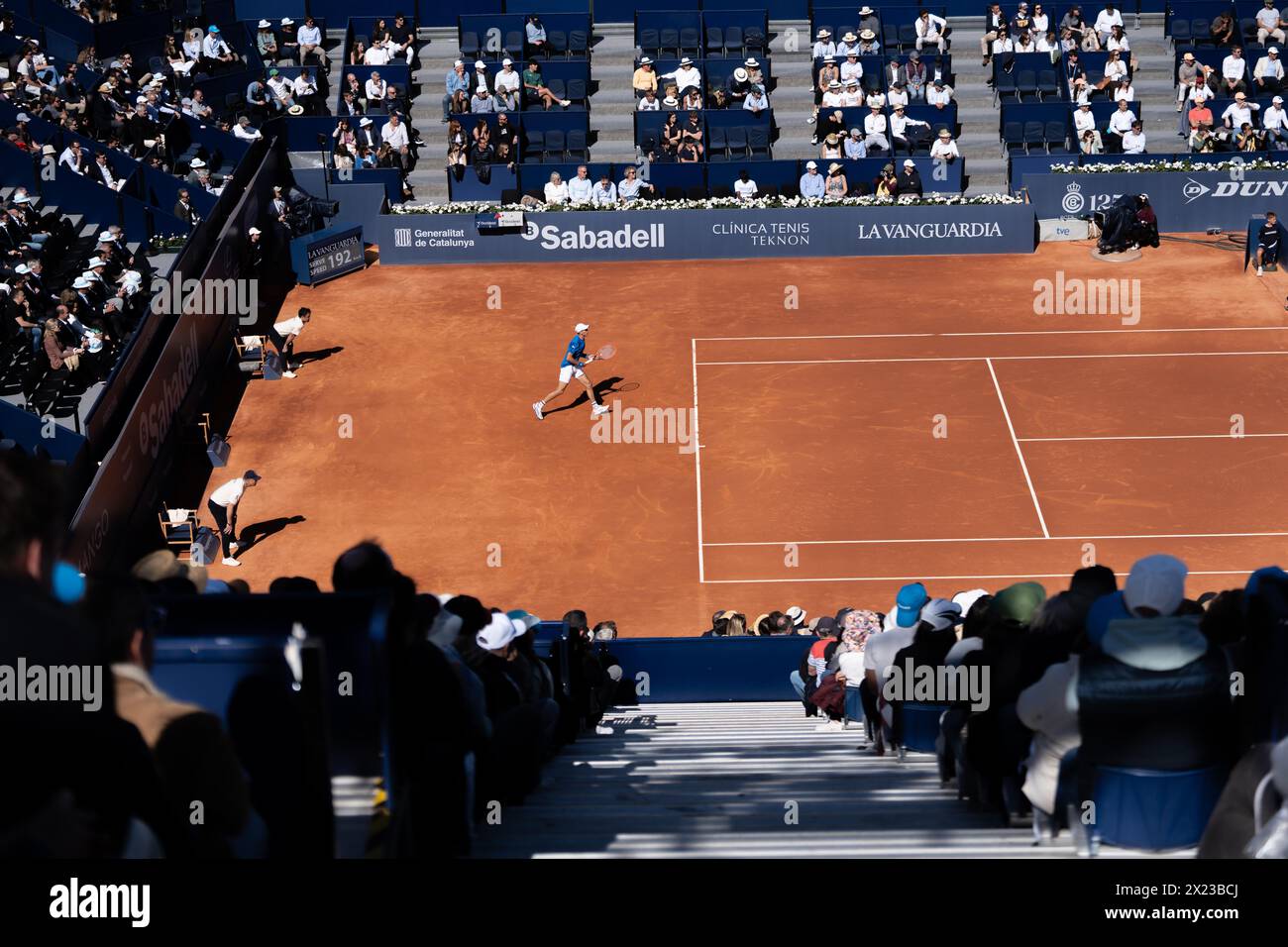 Barcelona, Spain. 19th Apr, 2024. Open Barcelona ATP 500 Matteo Arnaldi ...